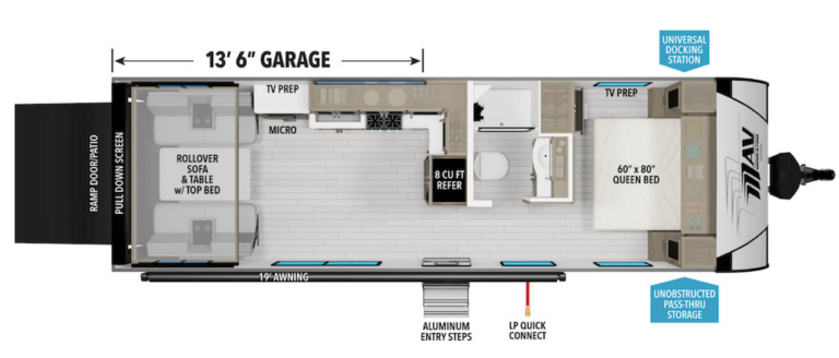7 Grand Design Toy Hauler Floorplans | Camping World Blog