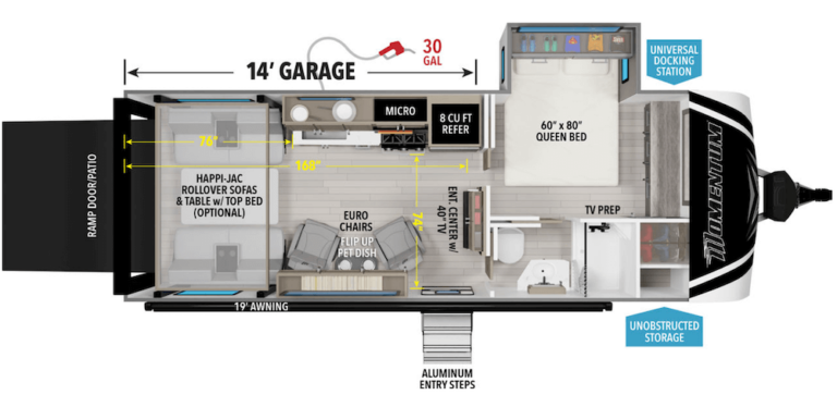7 Grand Design Toy Hauler Floorplans | Camping World Blog