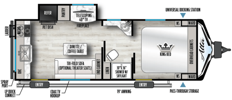 12 Rear Kitchen Travel Trailer RVs