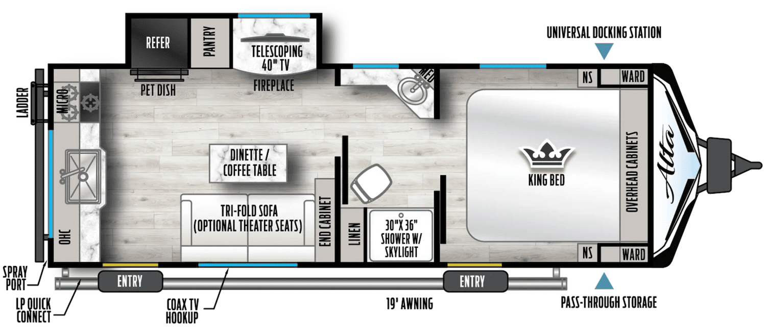 12 Rear Kitchen Travel Trailer RVs