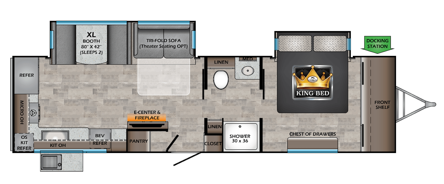 12 Rear Kitchen Travel Trailer RVs