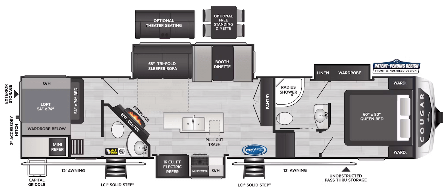 9 Intriguing Cougar Fifth Wheel Floor Plans | Camping World Blog