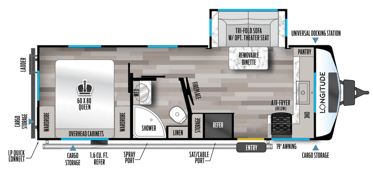 East to West Travel Trailer Floor Plans | Camping World Blog