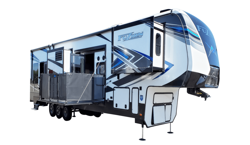 Find Your Toy Hauler with a Side Patio | Camping World Blog