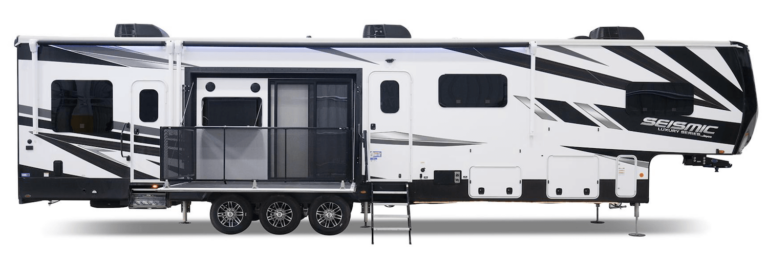 Find Your Toy Hauler with a Side Patio | Camping World Blog
