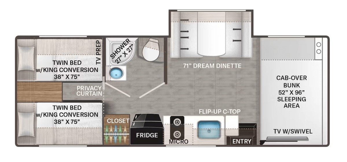 Is There a Class C Motorhome with a King Bed?