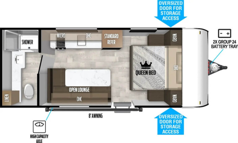20 Foot Travel Trailer Floor Plans for Couples & Families